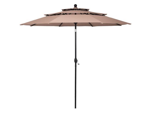Click here for 10ft 3 Tier Patio Market Umbrella Aluminum Sunshad... prices