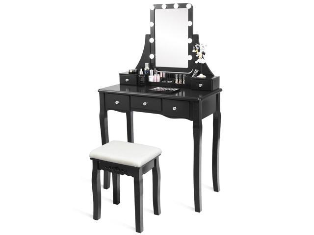 Click here for Vanity Dressing Table Set w/Removable Box &10 Dimm... prices
