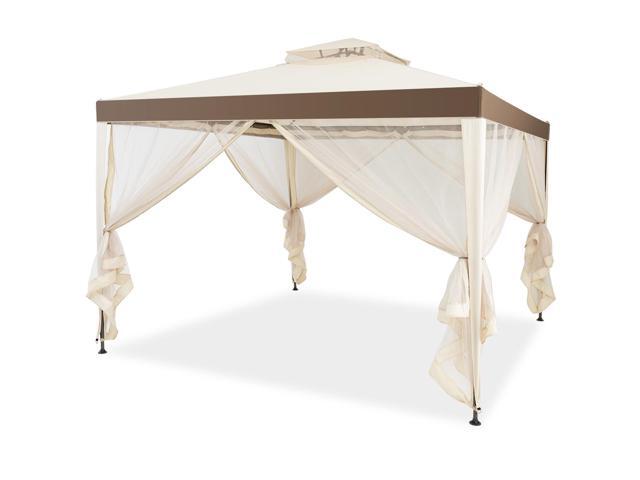 Click here for Costway 10x 10 Canopy Gazebo Tent Shelter W/Mosqui... prices