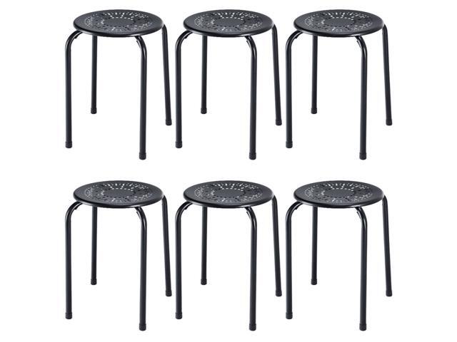 Click here for Costway Set of 6 Stackable Metal Stool Set Daisy B... prices