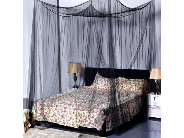 Click here for 4 Corner Post Bed Canopy Mosquito Net Full Queen K... prices