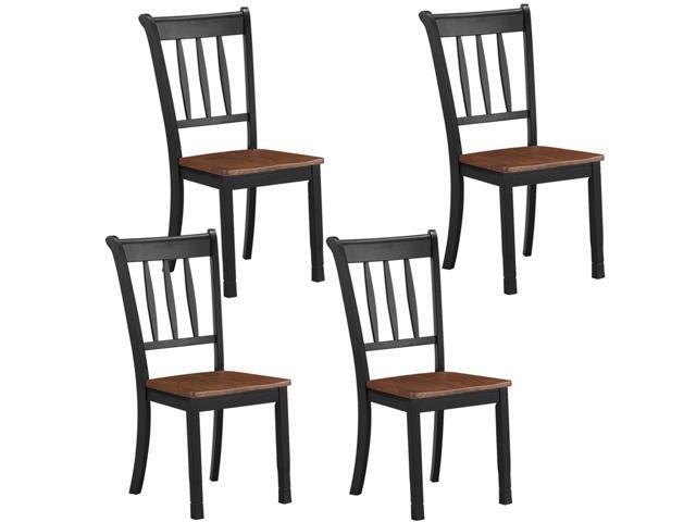 Click here for Set of 4 Wood Dining Chair High Back Dining Room S... prices