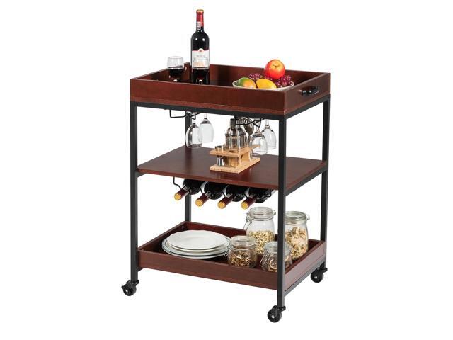 Click here for 3 Tier Trolley Cart Kitchen Island Serving Bar Car... prices