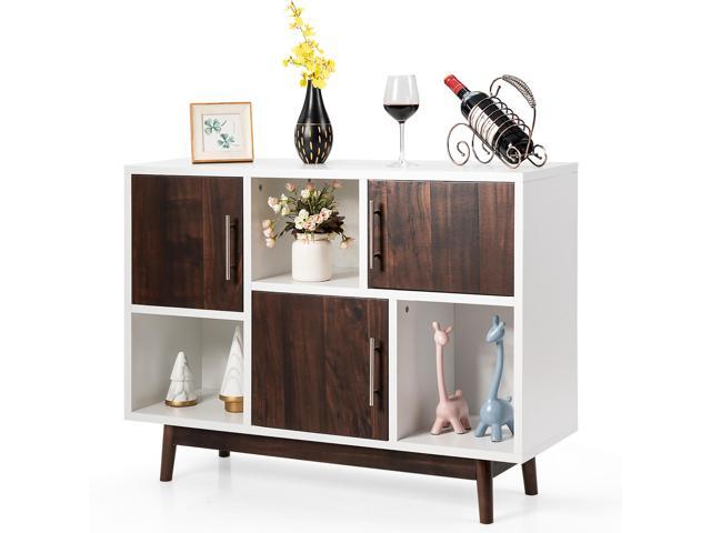 Click here for Costway Wood Display Storage Cabinet Console Table... prices