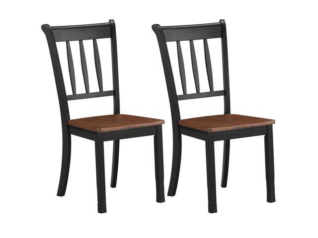 Click here for Costway Set of 2 Wood Dining Chair High Back Kitch... prices