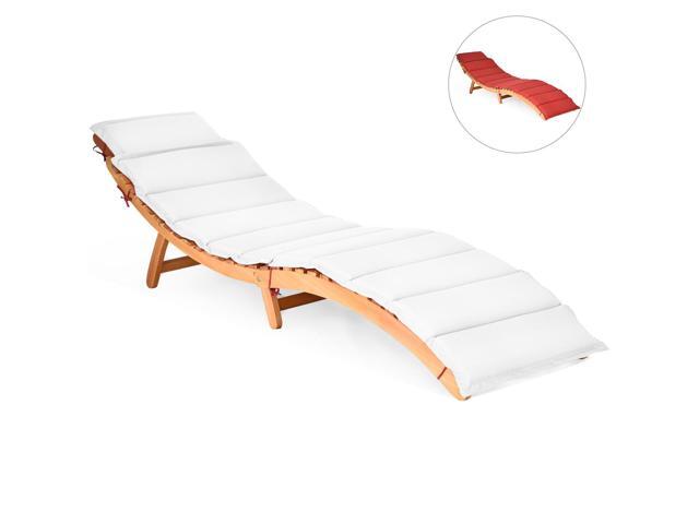 Click here for Costway Folding Wooden Outdoor Lounge Chair Chaise... prices