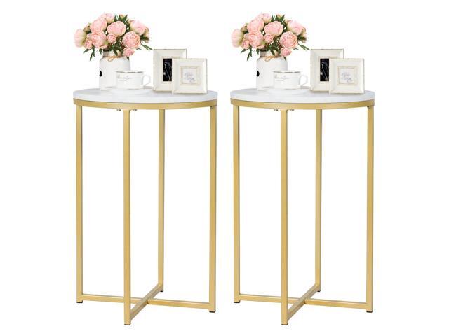 Click here for Costway 2 PCS Round Side End Coffee Table Nightsta... prices