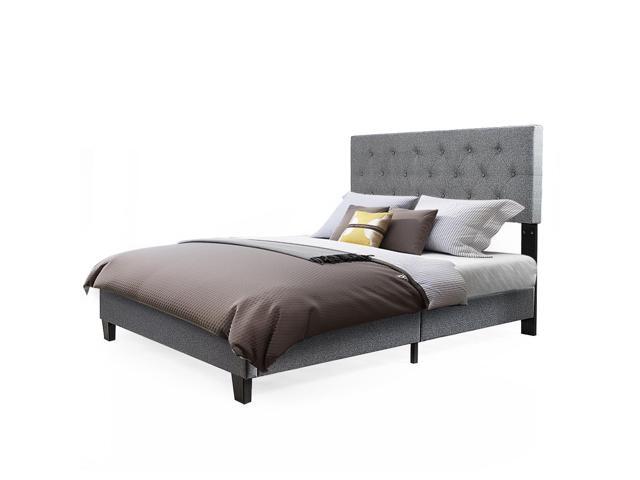 Click here for Full Size Upholstered Panel Bed W/Linen Panel Head... prices