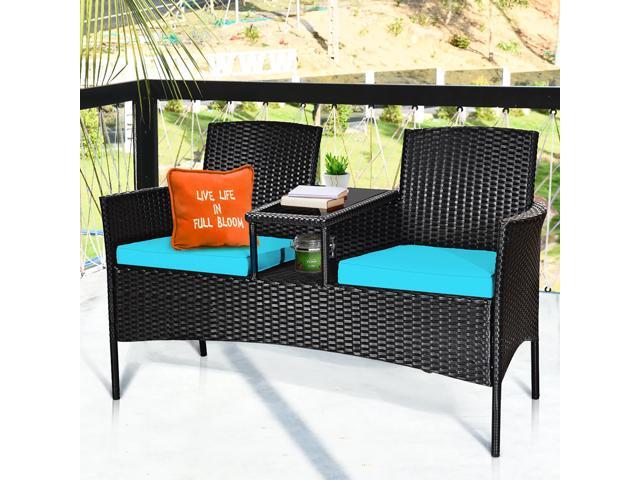 Click here for Costway Patio Rattan Conversation Set Seat Sofa Cu... prices