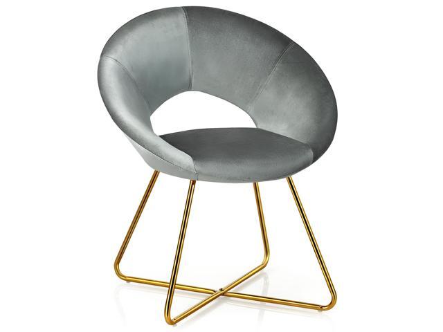 Click here for Costway Modern Velvet Accent Chair Upholstered Van... prices