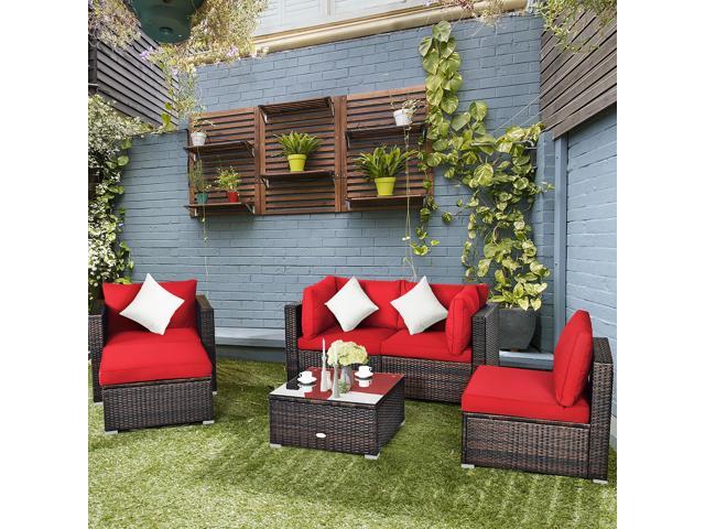 Click here for Costway 6PCS Patio Rattan Furniture Set Cushion So... prices