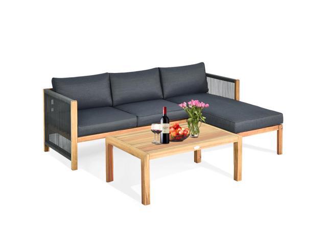 Click here for Costway 3PCS Patio Sofa Furniture Set Thick Cushio... prices