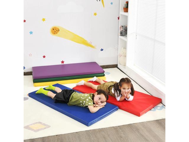 Click here for Costway 2-Inch Toddler Thick Rainbow Rest Nap Mats... prices
