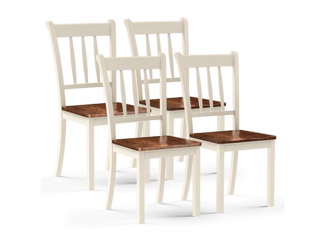Click here for Set of 4 Wood Dining Chair High Back Dining Room S... prices