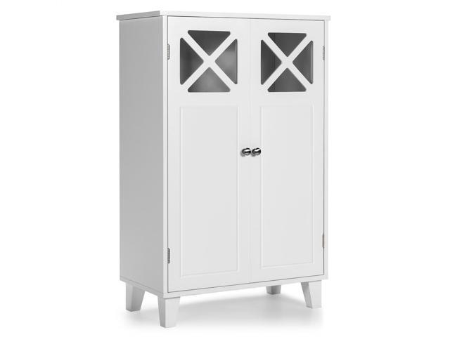 Click here for Costway Bathroom Cabinet Wooden Storage Cabinet Fr... prices