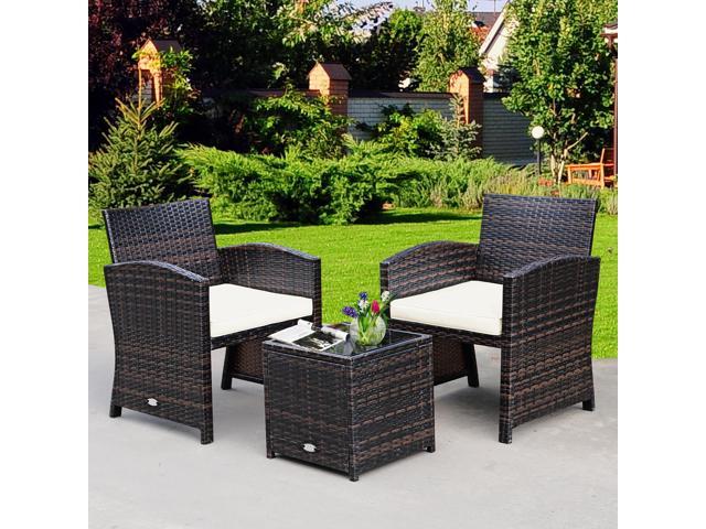 Click here for Costway 3PCS Patio Rattan Wicker Furniture Cushion... prices