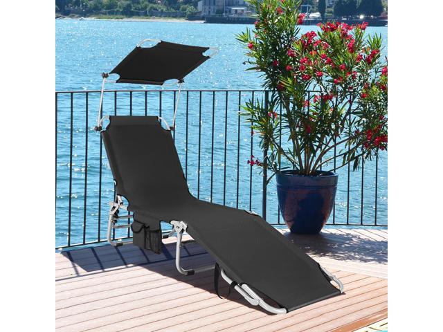 Click here for Costway Foldable Sun Shading Lounge Chair Adjustab... prices