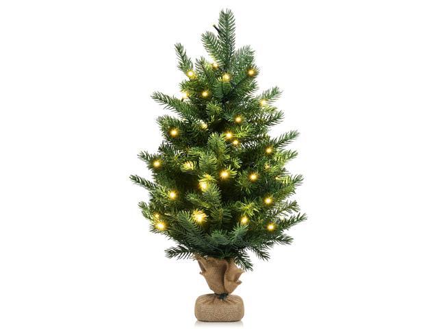 Click here for Costway 2 FT Pre-Lit Tabletop Fir Christmas Tree 3... prices