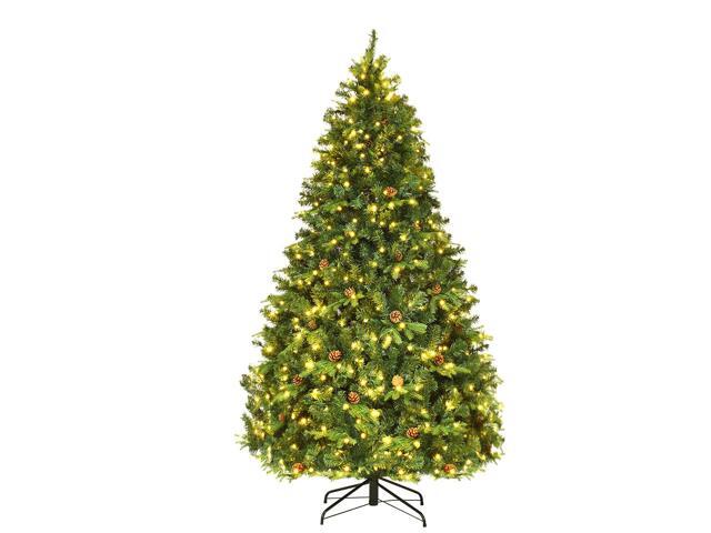 Click here for Costway 7Ft Pre-Lit Christmas Tree Hinged 460 LED... prices