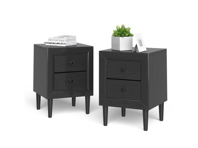 Click here for Costway 2 PCS Nightstand End Bedside Coffee Table... prices