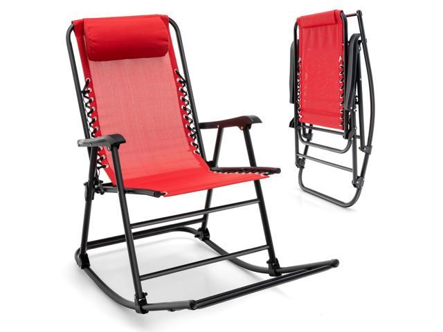 Click here for Costway Patio Camping Rocking Chair Folding Rocker... prices