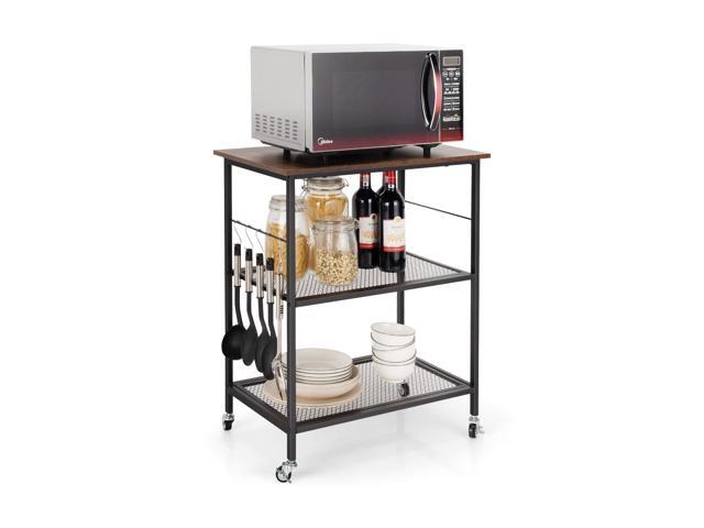 Click here for Industrial Serving Cart 3-Tier Kitchen Utility Car... prices