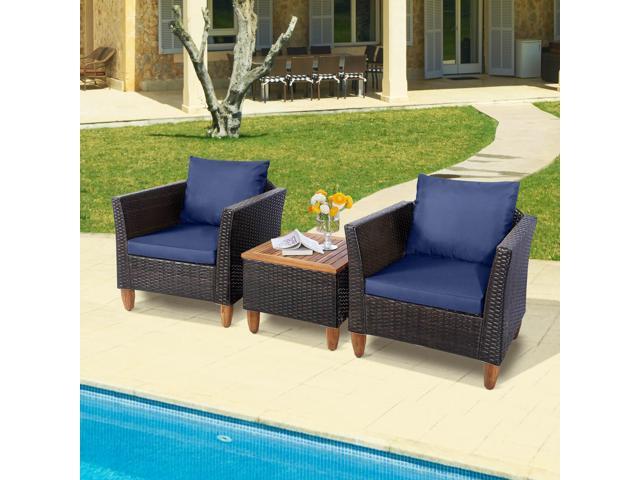 Click here for Costway 3PCS Patio Wicker Rattan Sofa Set Furnitur... prices