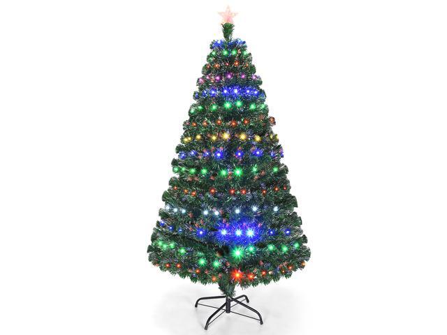 Click here for Costway 6Pre-Lit Christmas Tree Fiber Optic Multic... prices