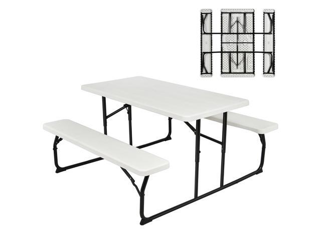 Click here for Costway Foldable Picnic Table Bench Set Outdoor Ca... prices