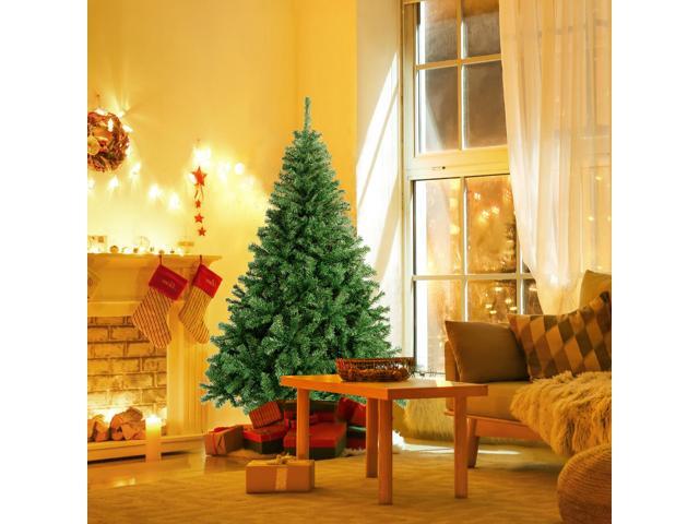 Click here for Costway 6FT PVC Christmas Tree 1000 Tips Hinged So... prices