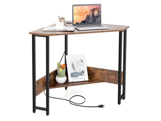 Click here for Costway Triangle Computer Desk Corner Desk Home Of... prices