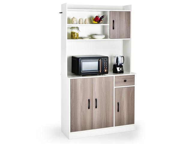 Click here for Costway 4-Door 71 Kitchen Buffet Pantry Storage Ca... prices