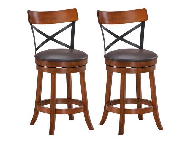 Click here for Costway Set of 2 Bar Stools Swivel 25 Dining Bar C... prices