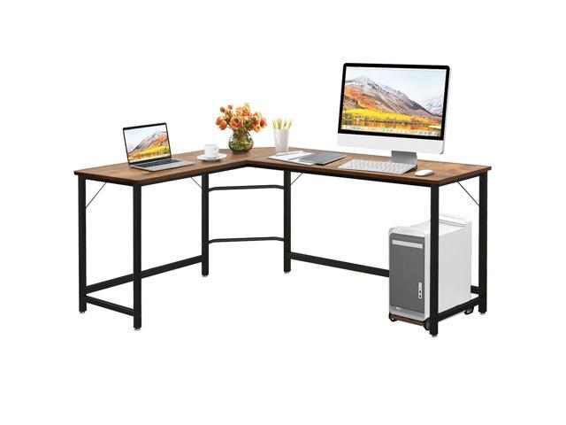 Click here for Costway L-Shaped Computer Desk Corner Workstation... prices