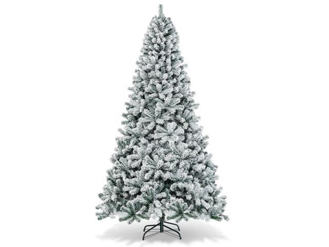 Click here for Costway 9ft Snow Flocked Hinged Artificial Christm... prices