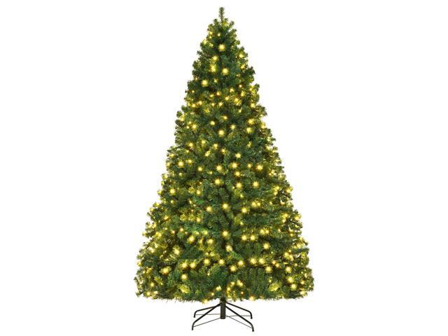 Click here for Costway 8Ft Pre-Lit Hinged PVC Christmas Tree 430... prices