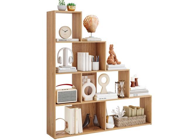 Click here for Costway 6 Cubes Ladder Shelf Freestanding Corner B... prices