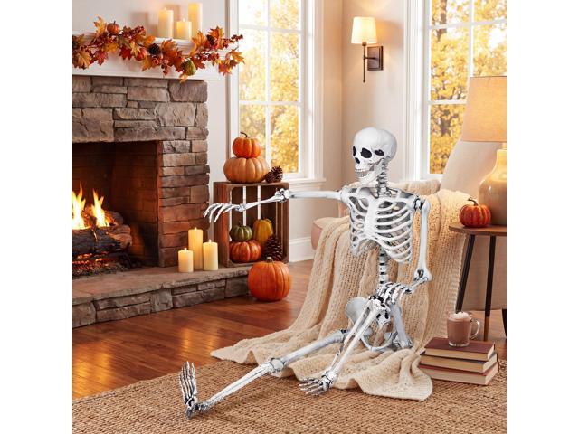 Click here for Costway 5.4ft Halloween Christmas Skeleton Life Si... prices