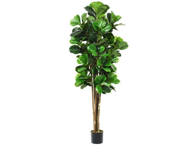 Click here for 6-Feet Artificial Fiddle Leaf Fig Tree Indoor-Outd... prices
