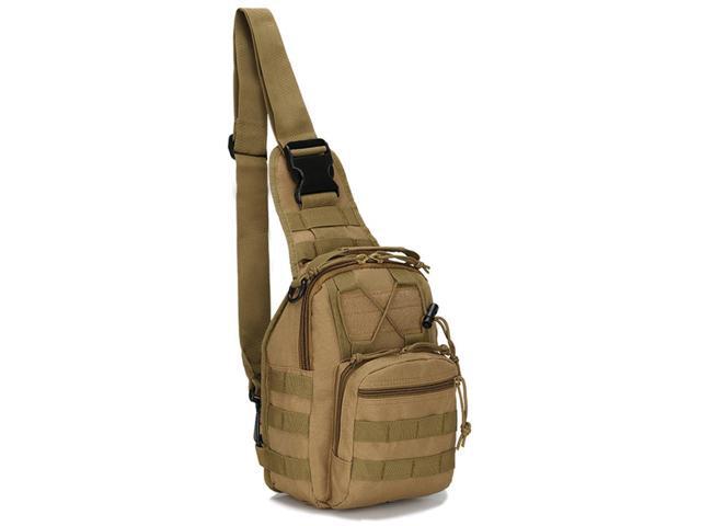 Click here for Tactical MOLLE Crossbody Chest Bag - Khaki prices