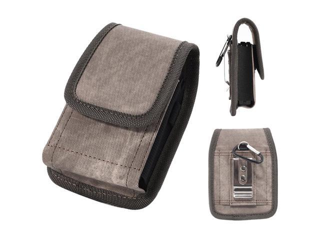 Click here for Canvas Fabric Belt Pouch with Carabiner Clip for S... prices