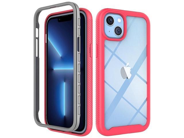 Click here for Transparent Hybrid Case for iPhone 14 Plus - Pink prices