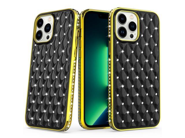Click here for Luxurious Quilted Diamond Case for iPhone 14 - Bla... prices