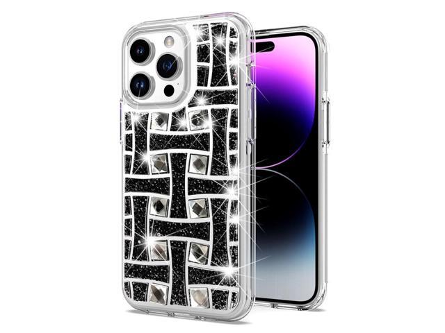 Click here for Diamond Encrusted Hybrid Case for iPhone 15 Pro -... prices