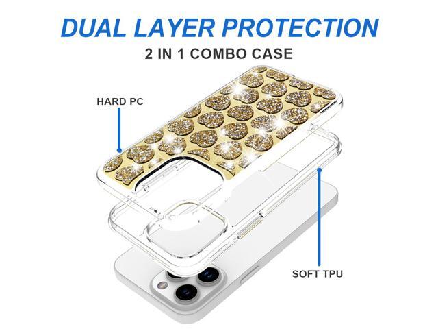 Click here for Diamond Encrusted Hybrid Case for iPhone 15 Plus -... prices