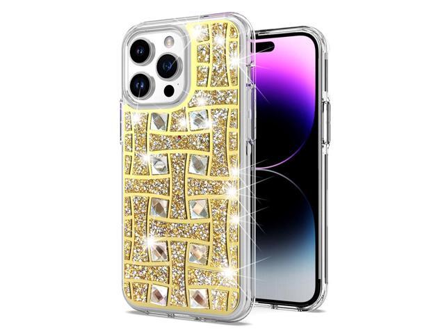 Click here for Diamond Encrusted Hybrid Case for iPhone 15 Pro Ma... prices