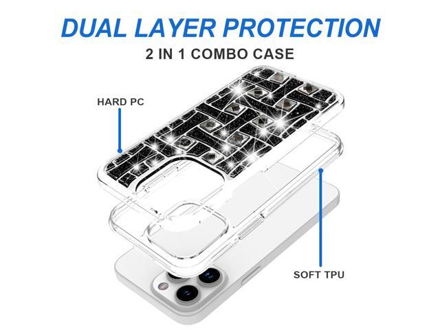 Click here for Diamond Encrusted Hybrid Case for iPhone 15 Pro Ma... prices