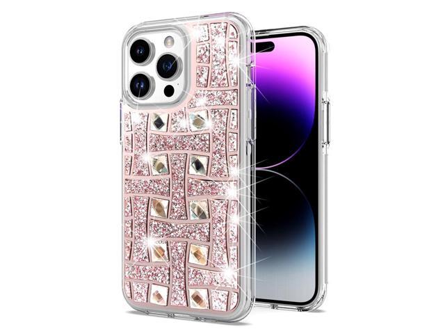 Click here for Diamond Encrusted Hybrid Case for iPhone 15 Pro Ma... prices