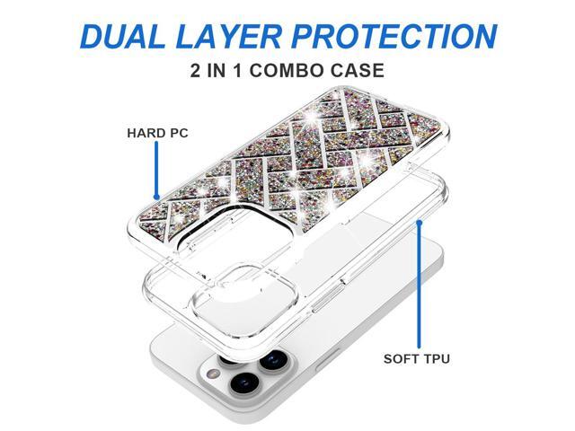Click here for Diamond Encrusted Hybrid Case for iPhone 15 Pro -... prices