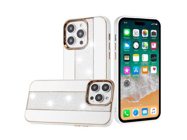 Click here for Luxury Crystal Leather Hybrid Case for iPhone 13 P... prices